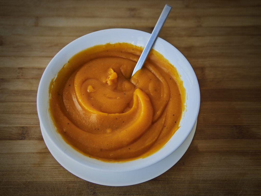 Puré de calabaza a 85ºC - a baja temperatura